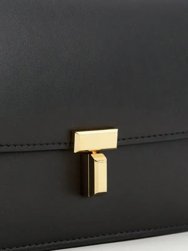 TOTEME T-lock Leather Crossbody Bag