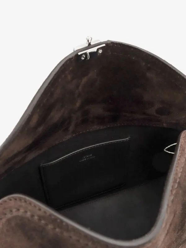 TOTEME Suede T-lock Clutch
