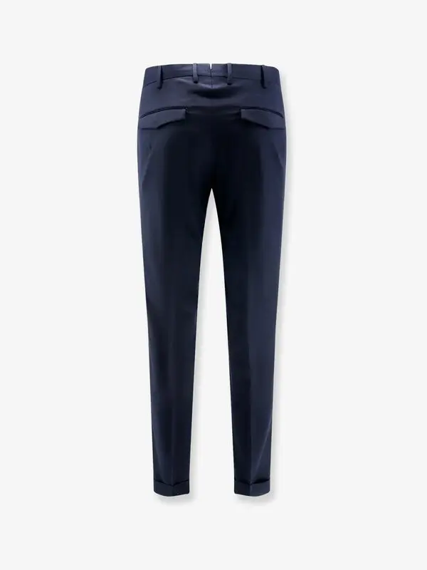 PT TORINO Style Stretch Wool Master Fit Trousers - Blue