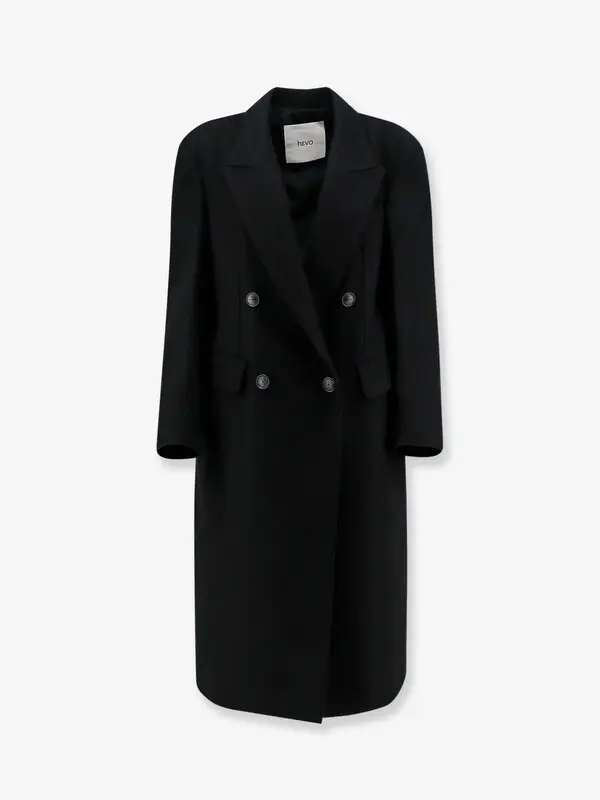 HEVO Martinafranca Wool Blend Coat