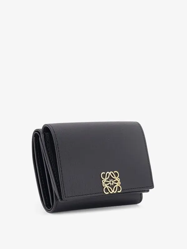 Loewe Anagram Tri-fold Leather Wallet