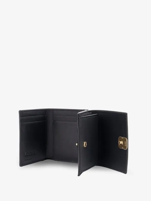 Loewe Anagram Tri-fold Leather Wallet