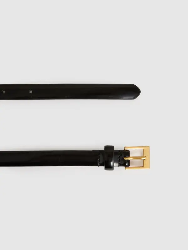 REISS Thin Leather Belt