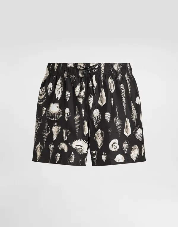Dolce & Gabbana Shell-print Beach Boxer Shorts