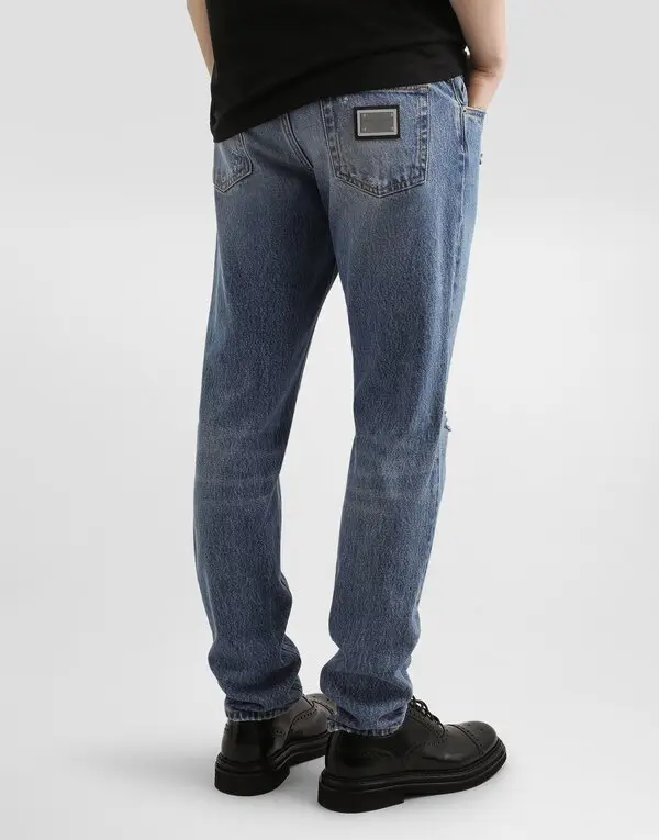 Dolce & Gabbana Regular Fit Cotton Jeans