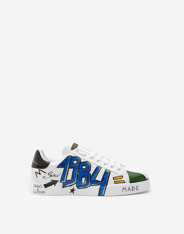 Dolce & Gabbana New Dglimited Portofino Sneakers Multi-colored - White