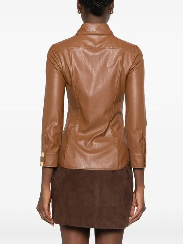 Elisabetta Franchi Faux-leather Shirt