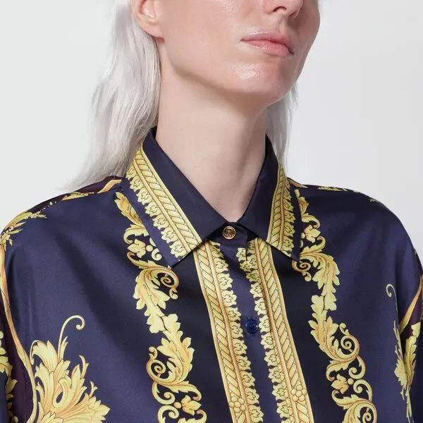 Versace Twill Barocco Print Shirt