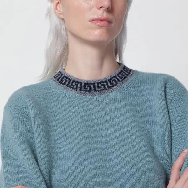 Versace Wool And Cashmere Crewneck Sweater