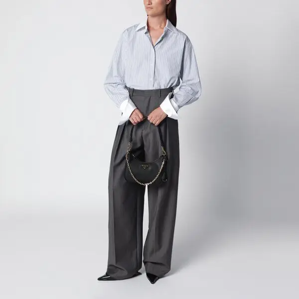 Prada Black Re-edition Mini Bag In Saffiano Leather - Brown