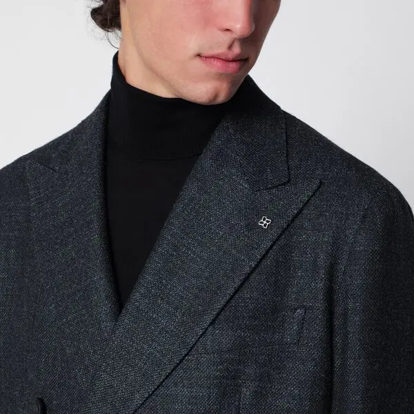 Tagliatore Double-breasted Wool And Silk Jacket