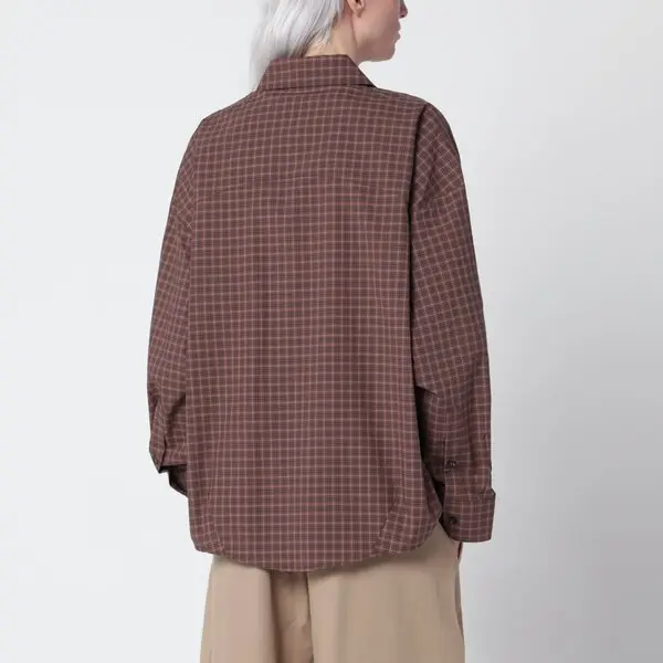 CORDERA Checked Cotton Oversized Shirt