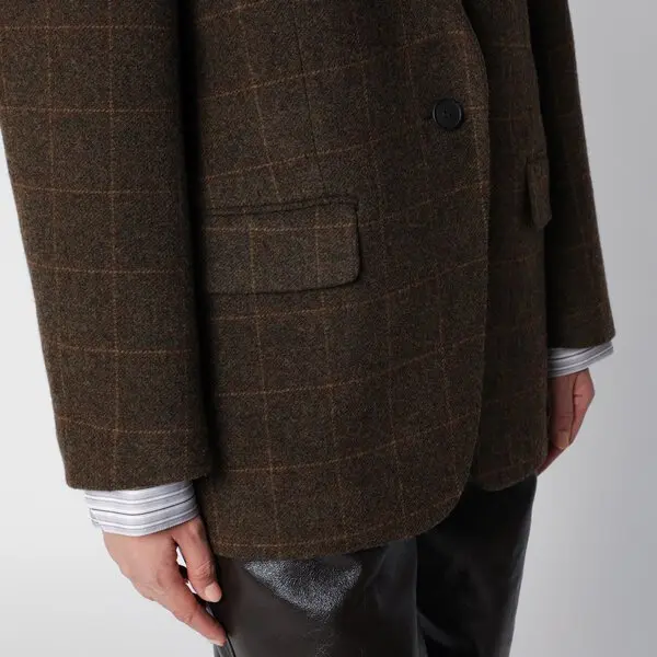 RÓHE Checked Wool Oversized Blazer