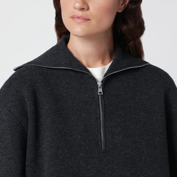 RÓHE Charcoal Wool And Cashmere Pullover