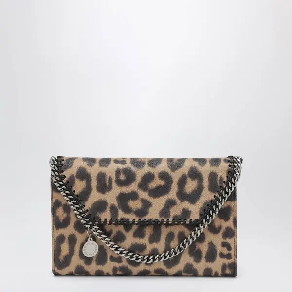 Stella McCartney Falabella Leopard-print Crossbody Wallet Bag