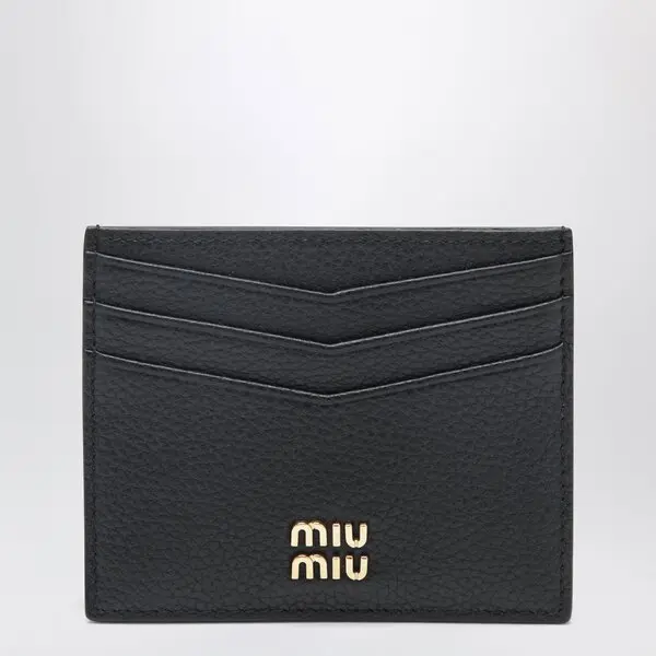 Miu Miu Leather Card Holder - Black