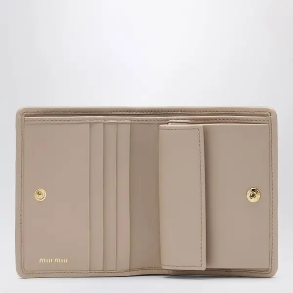 Miu Miu Powder Matelassé Nappa Leather Wallet