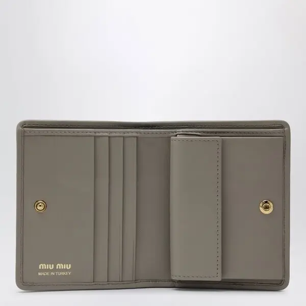 Miu Miu Pumice Matelassé Nappa Leather Wallet