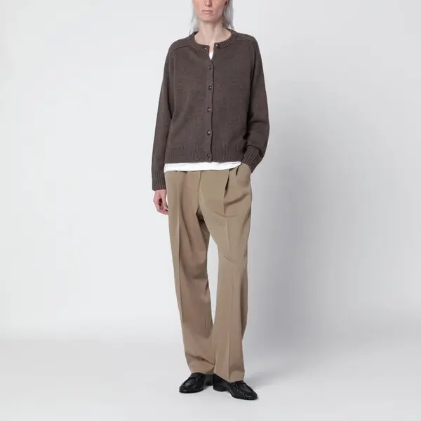 Loulou De Saison Wool & Cashmere Cardigan - Brown