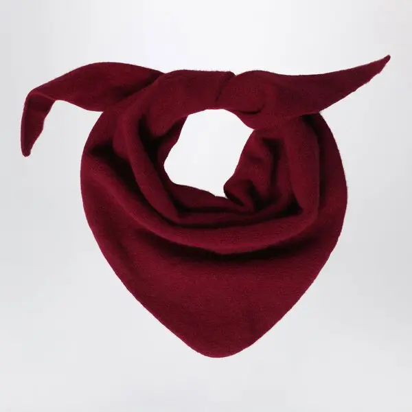 LE BONNET Bandana In Wool And Caregora In Wine