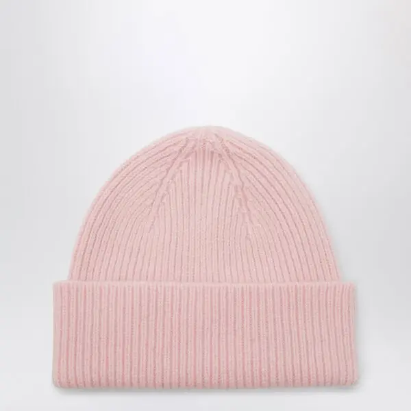 LE BONNET Beanie In Wool And Caregora In Blush