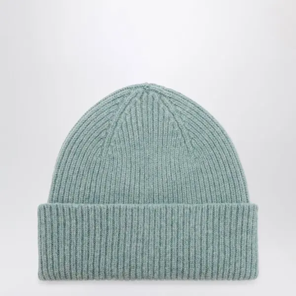 LE BONNET Beanie In Wool And Caregora In Basil - Green
