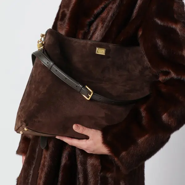 Dolce & Gabbana Vittoria Large Suede Bag