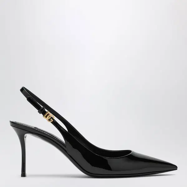 Dolce & Gabbana Patent Leather Slingback - Black