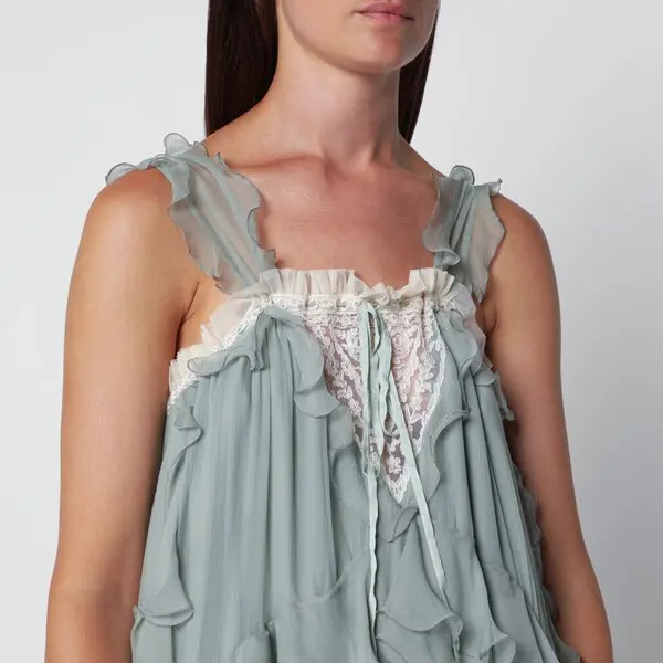 Chloé Smoggy Silk Muslin Long Dress