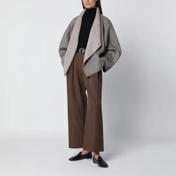 THE FRANKIE SHOP Onelle Short Wool-blend Coat