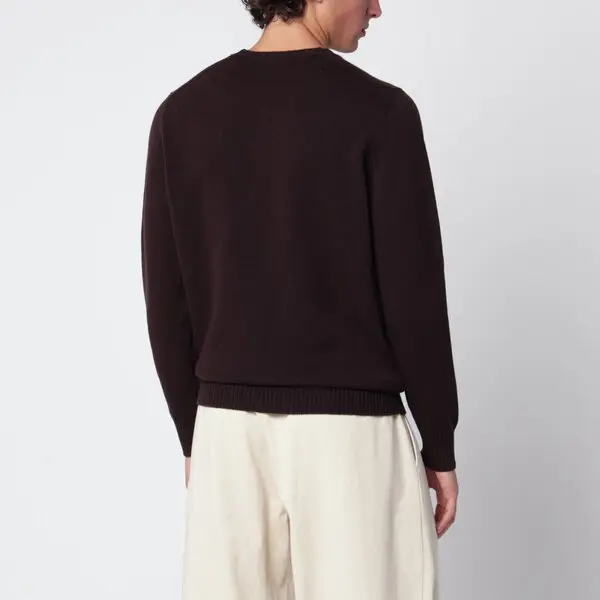 DRUMOHR Crew-neck Sweater In Blue- Cashmere