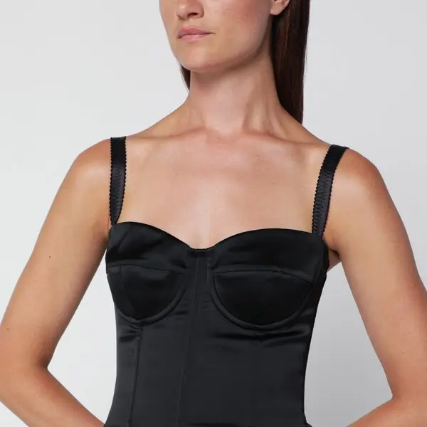 Dolce & Gabbana Satin Bustier Dress