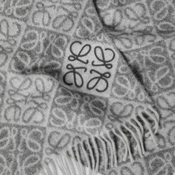 Loewe Anagram Wool And Cashmere Scarf