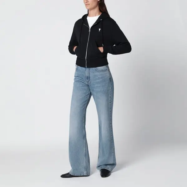 AMI Paris De Coeur Zip-up Sweatshirt