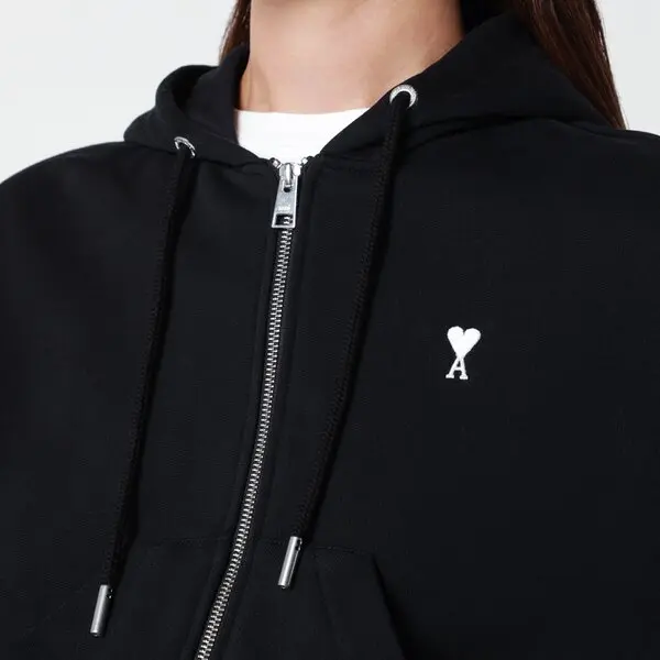 AMI Paris De Coeur Zip-up Sweatshirt