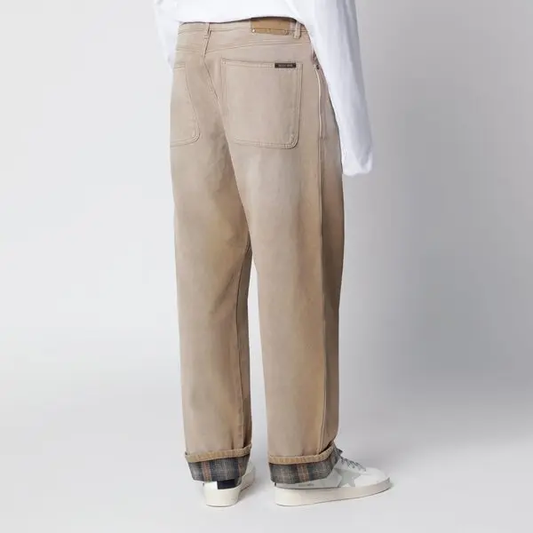 GOLDEN GOOSE Dégradé-effect Cotton Painter Trousers
