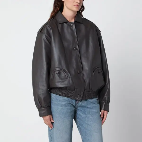 BLAZÉ MILANO Charlie Bomber Jacket In Leather