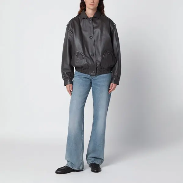 BLAZÉ MILANO Charlie Bomber Jacket In Leather
