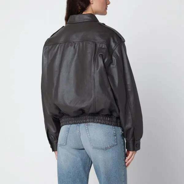 BLAZÉ MILANO Charlie Bomber Jacket In Leather