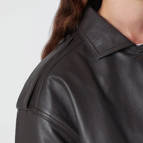 BLAZÉ MILANO Charlie Bomber Jacket In Leather