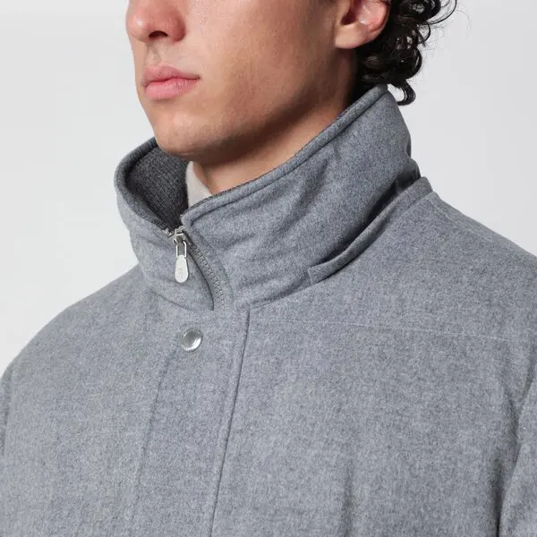Brunello Cucinelli Wool Parka With Drawstring Hood