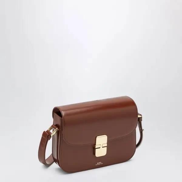 A.p.c. Small Grace Shoulder Bag In Hazelnut - Brown