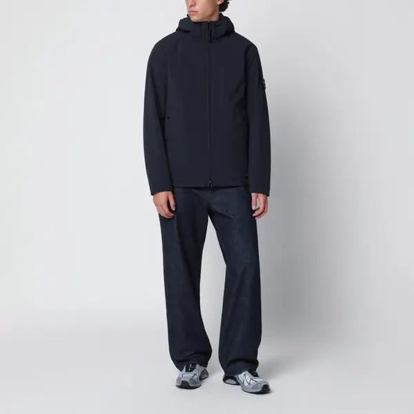 Stone Island Navy Hooded Jacket