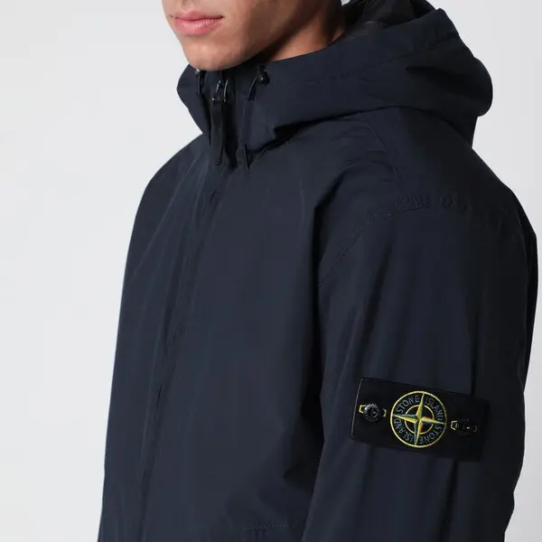 Stone Island Navy Hooded Jacket
