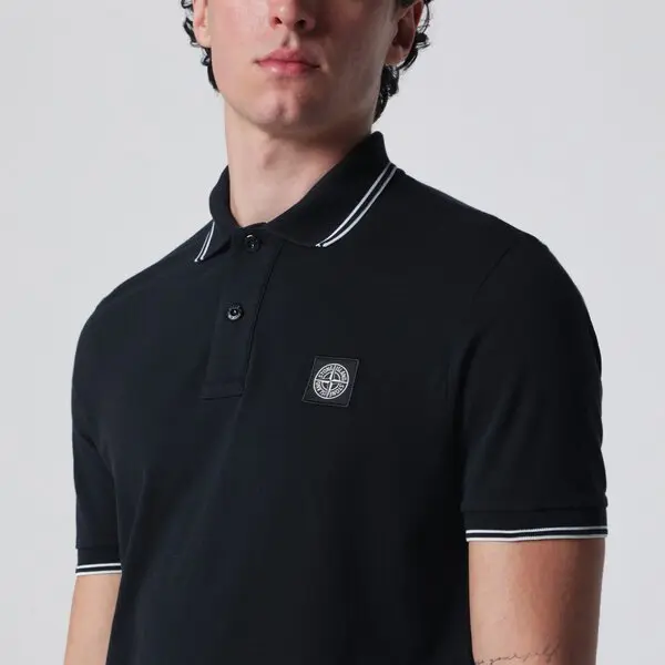 Stone Island Polo Shirt With Compass Patch
