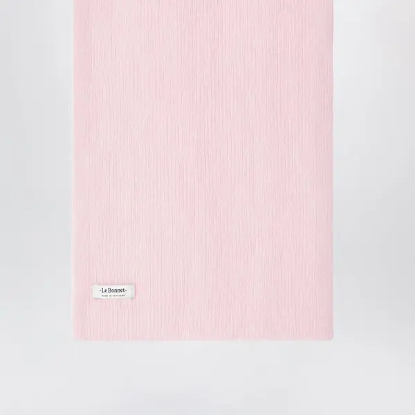 LE BONNET Scarf In Wool And Caregora In Blush