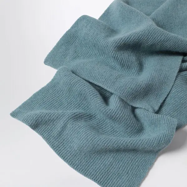 LE BONNET Scarf In Wool And Caregora In Basil