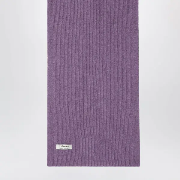 LE BONNET Scarf In Wool And Caregora In Lavender