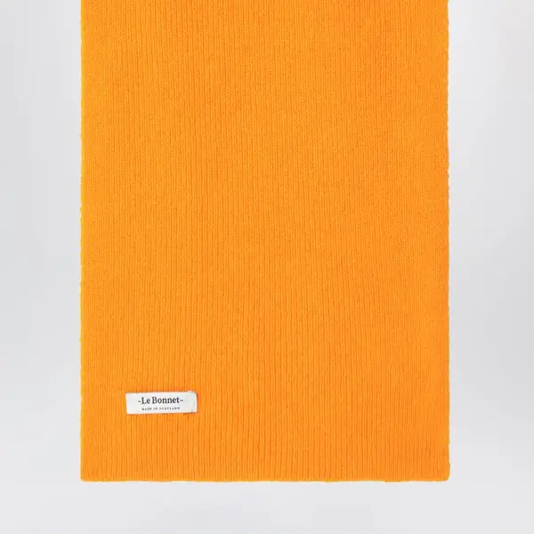 LE BONNET Scarf In Wool And Caregora In Peel