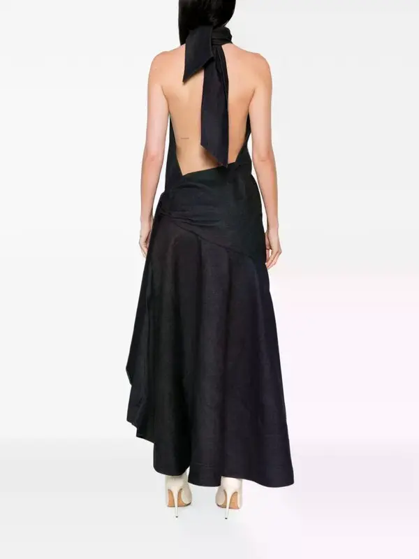 Zimmermann Halterneck Draped-detail Maxi Dress